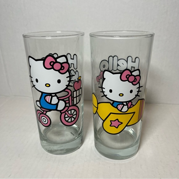 Sanrio | Kitchen | Hello Kitty Sanrio Glass Cup Set 23 | Poshmark